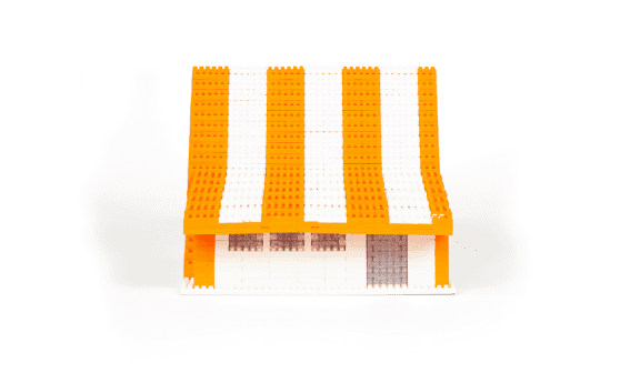 Open up our own mini Whataburger with this buildable block set